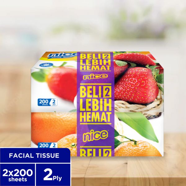 Nice Facial Soft Pack 200's (Buy 1 get 1 Free)